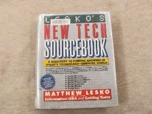 Lesko's New Tech Sourcebook: Lesko, Matthew: 9780061815096: Amazon.com ...