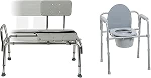 Amazon.com: DMI Tub Transfer Bench and Shower Chair with Non Slip ...