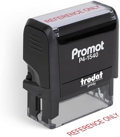 Amazon.com: Promot Reference Only - Self Inking Rubber Stamp - Ink ...