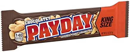 Amazon.com : Payday Chocolatey Peanut Caramel King Size Candy, 3.1 Oz ...