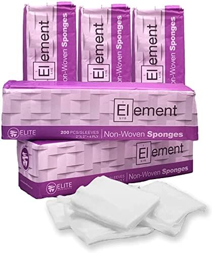 Amazon.com: HEALQU Gauze Pads 2"x2" - 200-Pack, 4-Ply Non-Woven Sponges ...