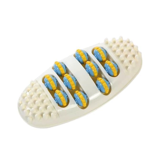 BLEZZ Plastic Roll Foot Massager, Plastic Roller Wheel Feet Massager ...