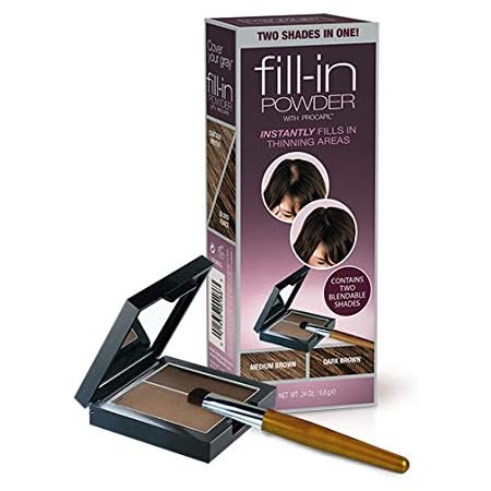 Amazon.com : Cover Your Gray Fill In Powder - Medium Brown/Dark Brown ...