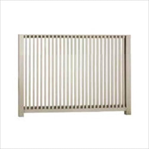 Amazon | LIXIL TOEX Gスクリーン 縦格子タイプ 基本本体 H15 W20 【リクシル】 【アルミフェンス 柵】 アルミカラー ナチュラルシルバーF | フェンス・垣