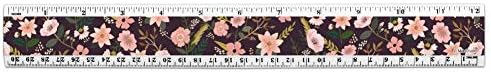 Amazon.com : Simona Flowers Floral Pattern 12 Inch Standard and Metric ...