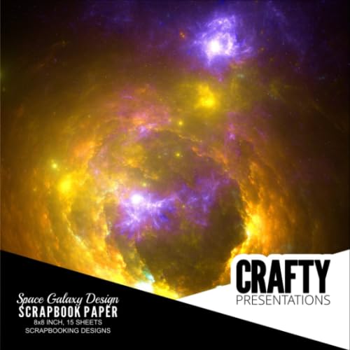 Space Galaxy Design Scrapbook Paper: Outer Space Art Design 8x8 Single ...