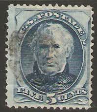 Amazon.com: USA Postage Stamps: 1875 Issue SC179 5c Blue Zachary Taylor ...