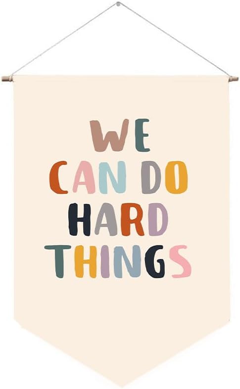 Amazon.com: We Can Do Hard Things Wall Art Positive Affirmation Wall ...