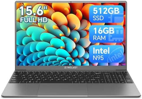 TECLAST Computer portatile da 15,6 pollici, PC portatile F16Pro, 16 GB ...