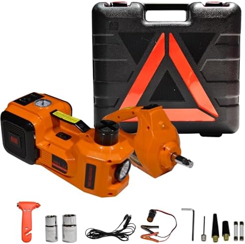 Amazon.com: JNDO Electric Car Jack Kit 5 Ton Lifting Range 6.1 to 20.8 ...