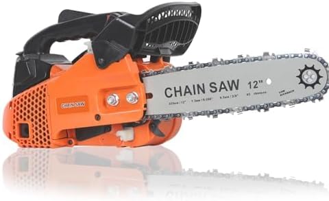 Amazon.com : Gas Powered Chainsaw 12 Inch Top Handle Chainsaw 2-Stroke ...