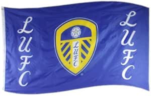 Amazon.com: Leeds United FC Official Crest LUFC Blue Flag : Patio, Lawn ...