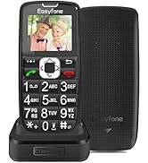 Easyfone Prime-A1 Pro 4G Unlocked Flip Mobile Phone for Seniors, 2.4 ...