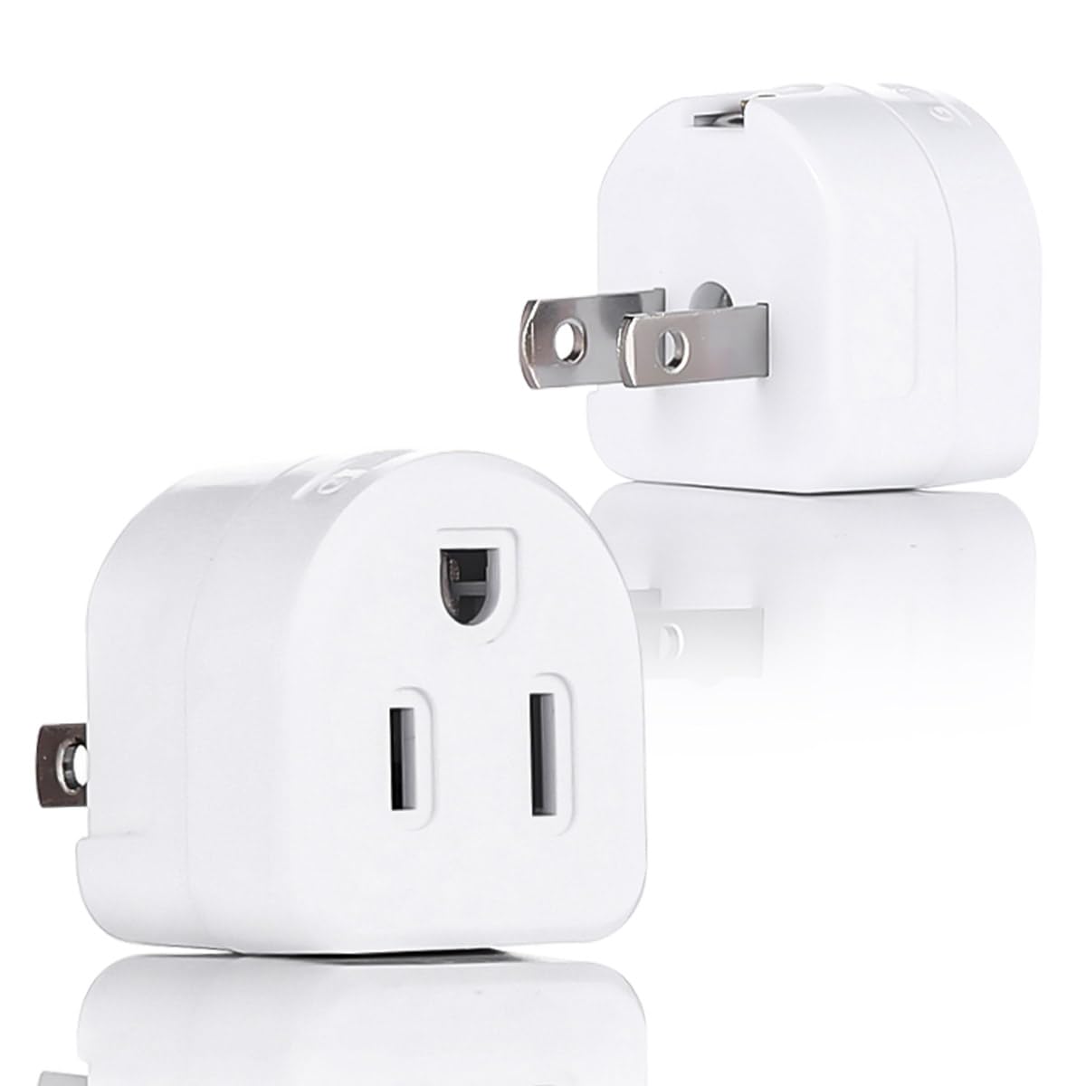 Amazon.com: SYCON 2 Prong to 3 Prong Adapter, Multi Plug Outlet ...