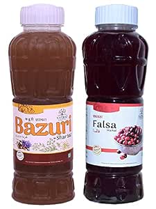 Natraj The Right Choice BAZURI & FALSA SHARABAT Pack of 2 (750ml x 2 ...
