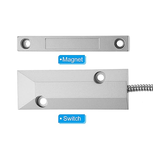 PATIKIL Garage Door Magnetic Contacts Switch, NC Wired Magnetic Reed ...