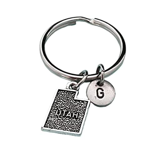 Amazon.com: Utah keychain, Utah charm, state keychain, personalized ...