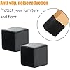 Amazon.com: Suiwotin 12PCS Square Rubber Furniture Leg Caps 1 Inch x 1 ...