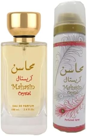 Amazon.com: Lattafa Perfumes Mahasin Crystal 2-Piece Set for Women, (3. ...