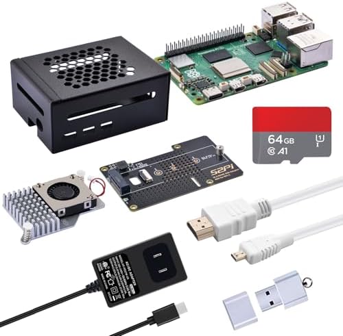 GeeekPi Starter Kit for Raspberry Pi 5 8GB, with Raspberry Pi 5 ...