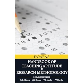 Doaba's Handbook of Teaching Aptitude & Research Methodology - A Companion Guide : S.D. Khanna ...