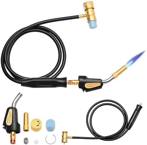 SenDeluz MAPP Gas Torch, Propane Torch Welding Blow Torch Brazing Torch ...