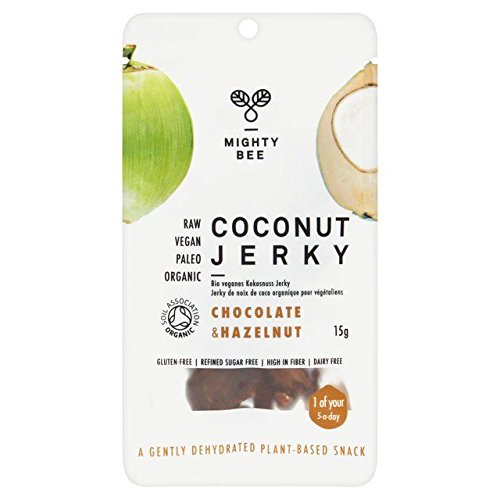 Amazon.com: MightyBee Organic Vegan Coconut Jerky Chocolate & Hazelnut ...