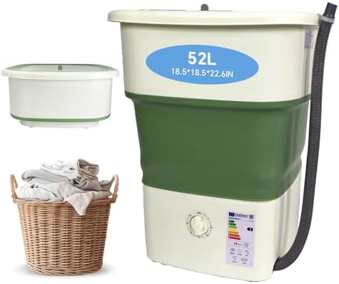 Amazon.com: ZLDYPINK Portable Washing Machine 52L, 16lbs Large Capacity ...