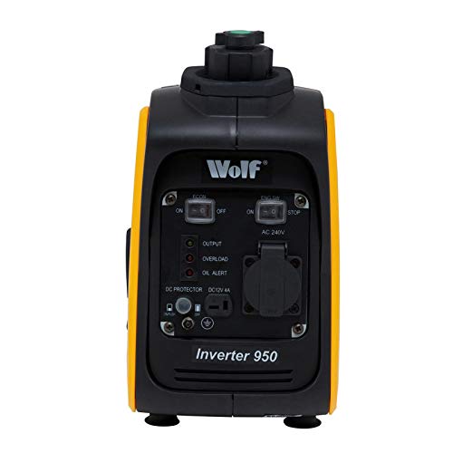 Wolf 800w Petrol Inverter Generator Portable Power Genie 2.6HP 4-Stroke ...