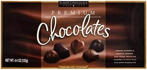 Amazon.com: Elmer Chocolate (1) Box Premium Chocolates - Creamy ...