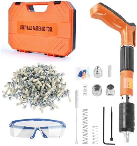 Amazon.com: Concrete Nail Gun with 200 Round Nails, 5 Speed Adjustable ...