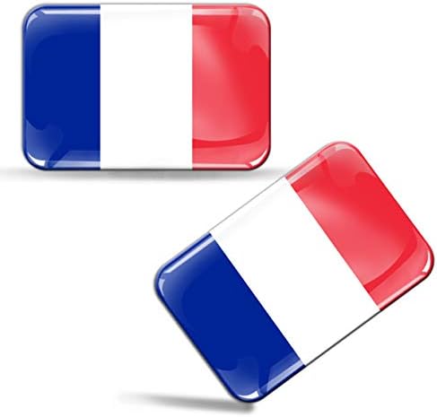 Biomar Labs® 2 x Aufkleber 3D Gel Silikon Stickers Frankreich France ...