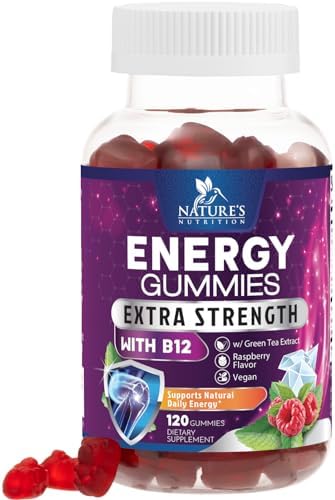 Amazon.com: Energy Gummies Vitamin B12, Green Tea Natural Caffeine ...