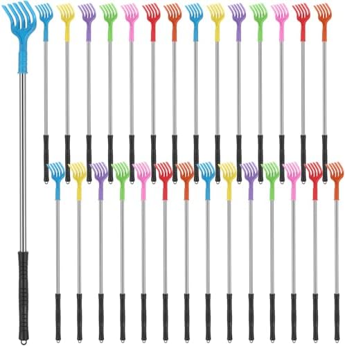Amazon.com: Reallnaive 28 Pcs Back Scratchers Bulk Plastic Scratcher ...