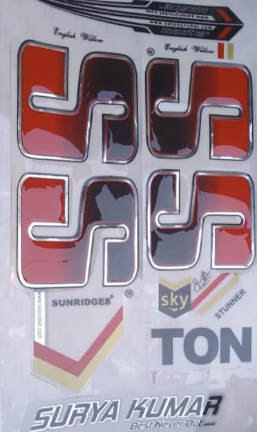 Buy latestmodel Surya kumar 3D Embossed high Shine Cricket bat Sticker ...