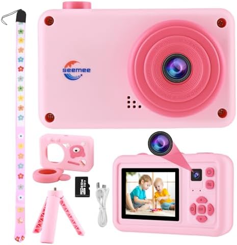 Amazon.com: Seemee Kids Camera for Girls, Kids Digital Camera with ...
