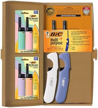 Amazon.com: BIC Lighter Combination 2 Multi-Purpose Lighters with Long ...