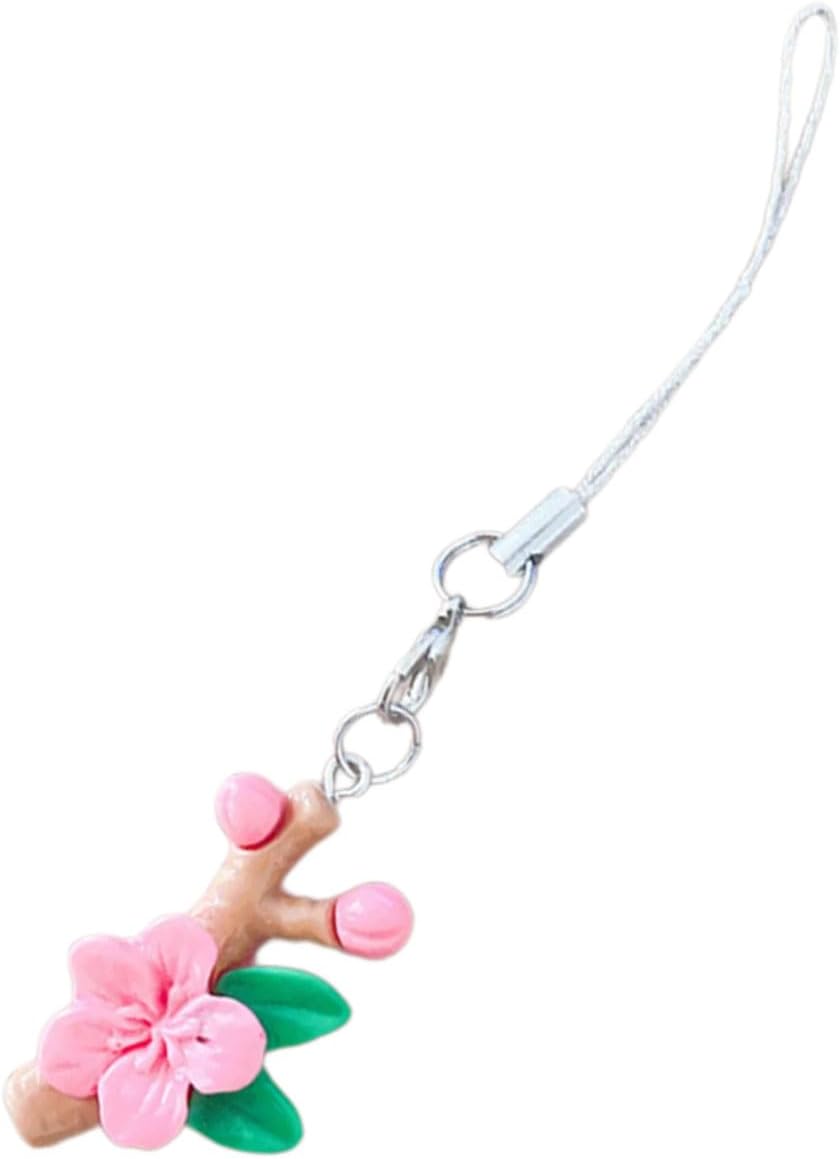 Amazon.co.jp: [Milue] アクセサリーペンダント吊りロープ植物の枝花チャームぶら下げ装飾荷物カメラペンダント花電話ストラップ : ファッション