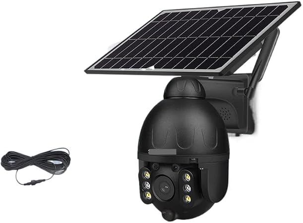 Solar Security Outdoor Camera Solar Camera Wifi 4MP HD PTZ Outdoor PIR ...