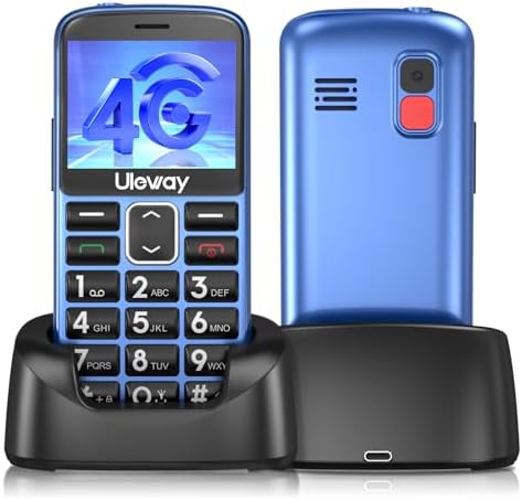 uleway Big Button Mobile Phone for Elderly Easy to Use Basic Cell Phone ...