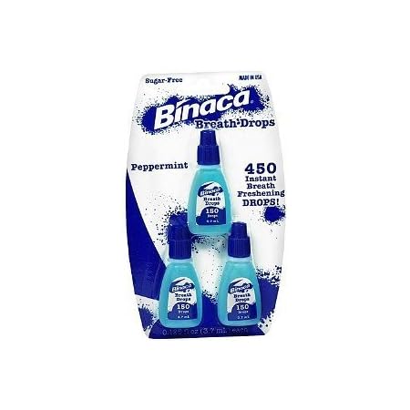 Amazon.com : Binaca Breath Drops, Peppermint, 3 ea : Fresh Breath Drops ...