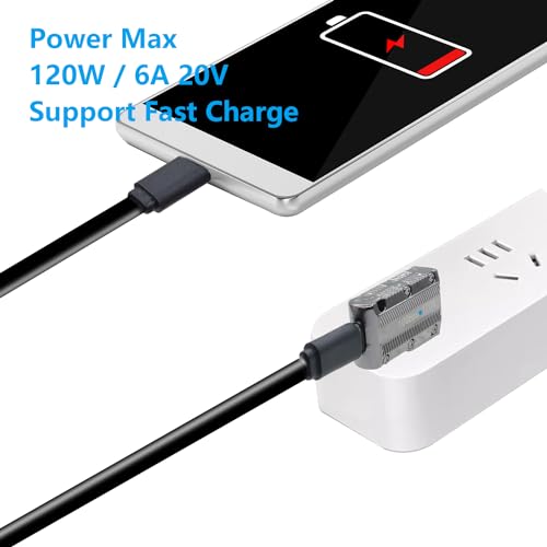 RIIEYOCA 90 Degree USB 3.1 GEN 2 Male to Type-C Female Adapter for 120W ...