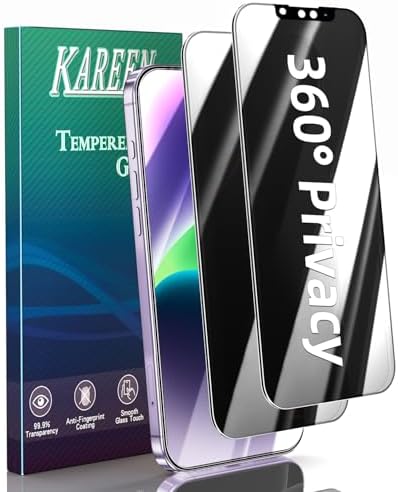 Amazon.com: SOOPUR 2-Pack 4 Way Privacy Screen Protector for iPhone 13 ...