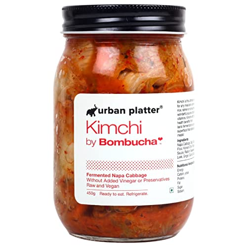 Urban Platter Korean Style Kimchi Fermented Nappa Cabbage, 350g [Raw ...