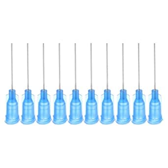 PATIKIL 22Ga x 1 Inch Dispensing Needle Tips, 50Pcs Stainless Steel and ...