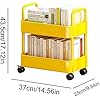 Amazon.com: 2 Tiers Rolling Kitchen Storage Cart Organizer Trolley ...