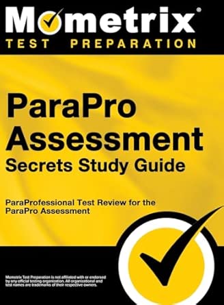 ParaPro Assessment Secrets, Study Guide: ParaProfessional Test Review ...