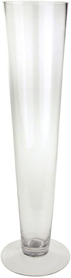 Amazon.com: Firefly Imports Clear Pilsner Trumpet Glass Vase, 20-inch ...