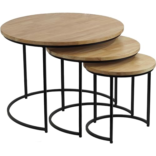 Couchtisch 3er Set Rund
