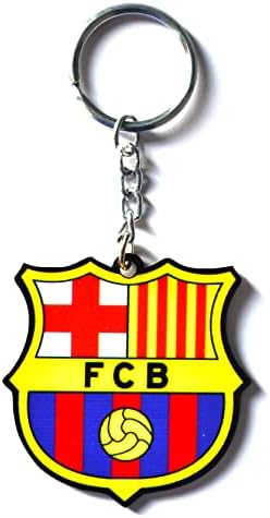 FC Barcelona Big Size Keychain With 3D Embossed Glossy Print | Double ...
